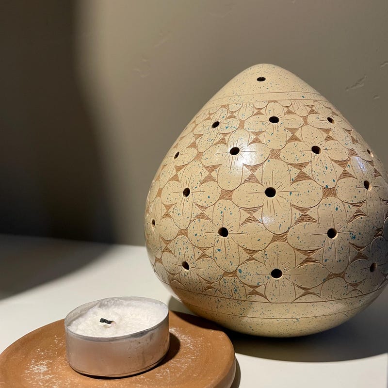 Ceramic Luminary - Etsy