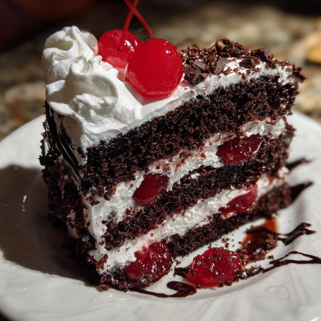 Black Forest Cake | Classic Chocolate Cherry Dessert | Printable Cake ...