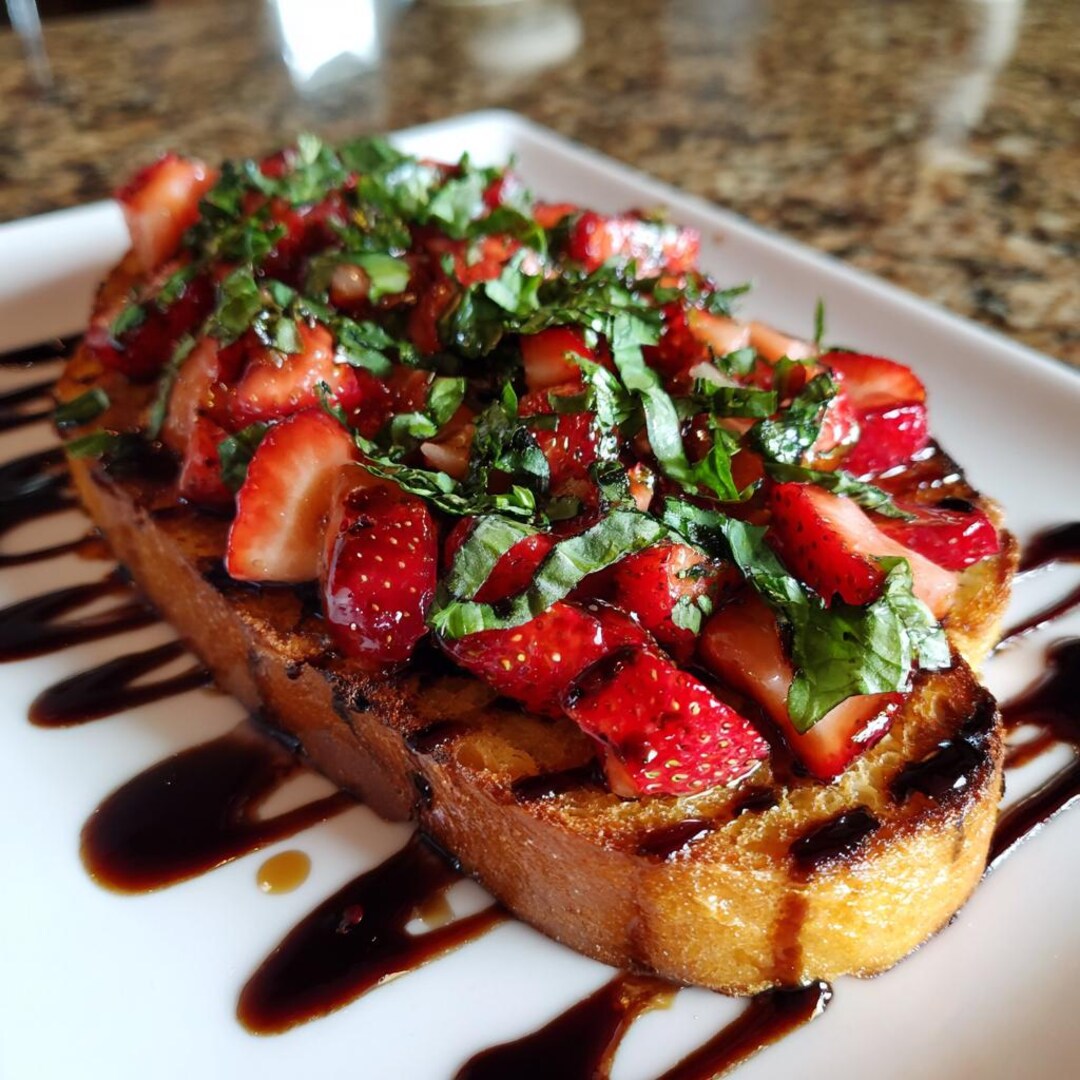 Strawberry Balsamic Bruschetta Recipe Card – Printable Summer Appetizer ...
