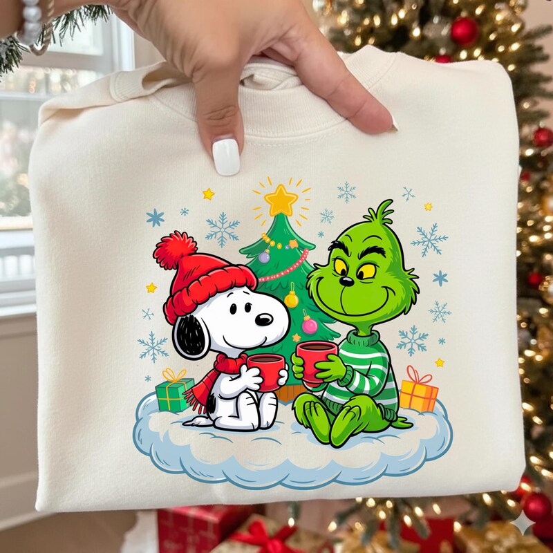 A Grinch and Snoopy Shirt - Etsy