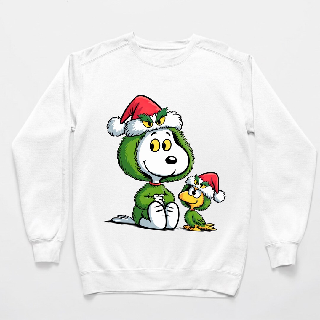 Funny Snoopy & Grinch Christmas PNG SVG Bundle | Holiday Celebration ...