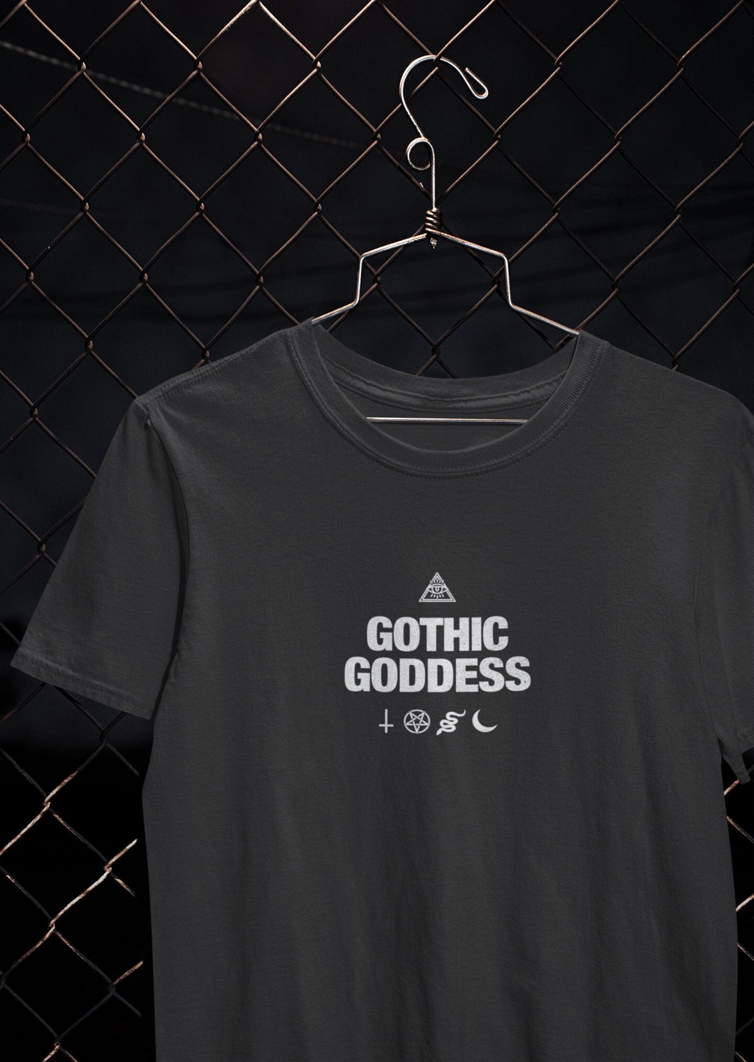 Gothic Goddess Tee Divine Gothic Style Shirt, Dark Fashion T-shirt ...