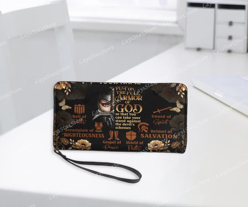 Personalized Christian Armor of God Handbag, Religious Scripture Tote ...