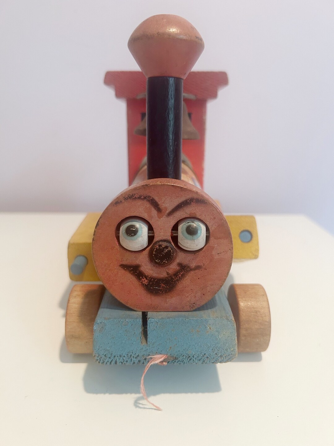 Vintage Fisher Price Looky Chug-chug Pull Toy Train 1958 #161 Eyes Roll ...