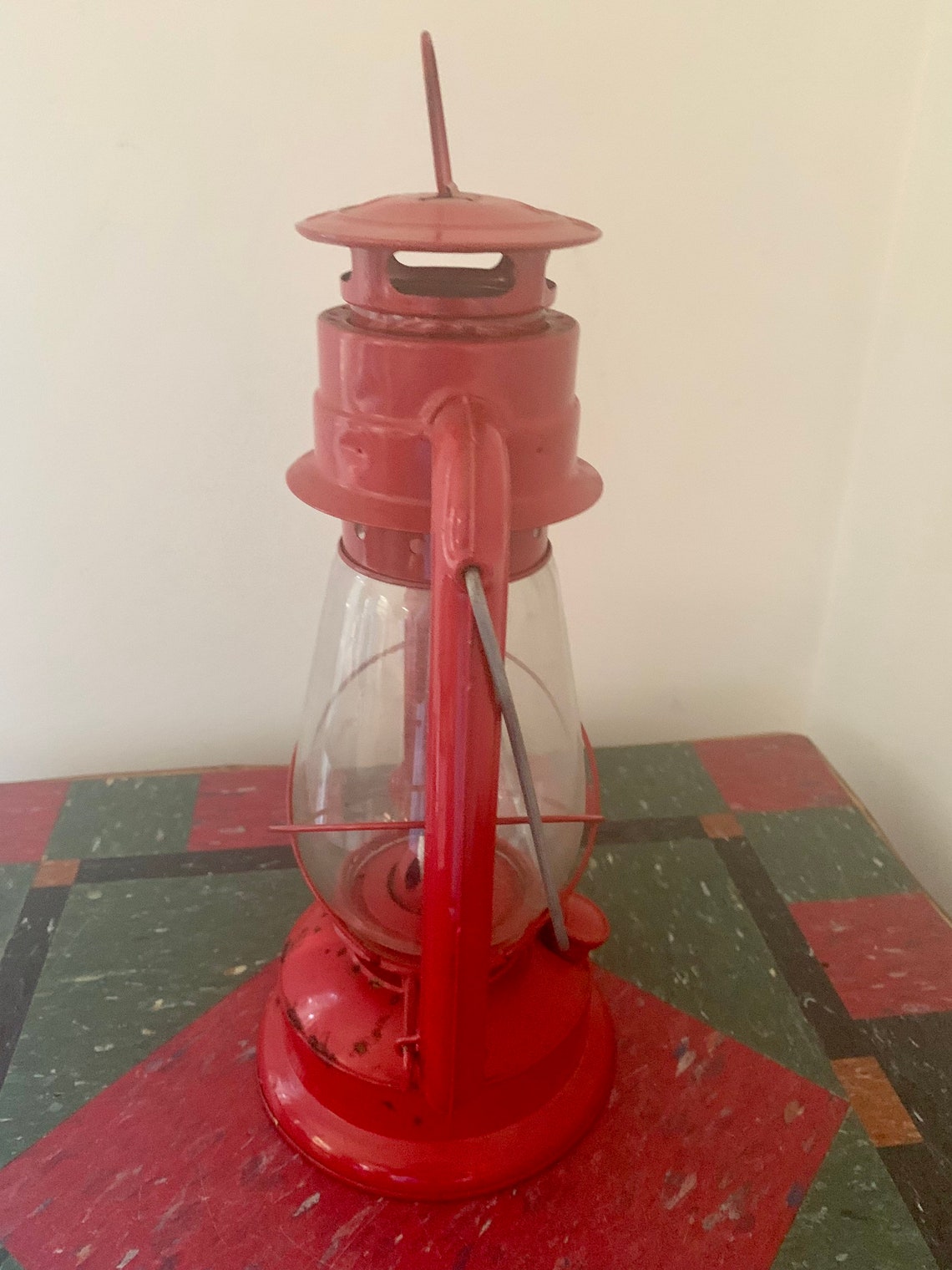 Vintage Chinese Red Railroad Lantern Farmhouse Decor - Etsy