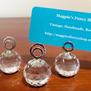 Swarovski Crystal and Silver Place Setting Name Holders - Etsy