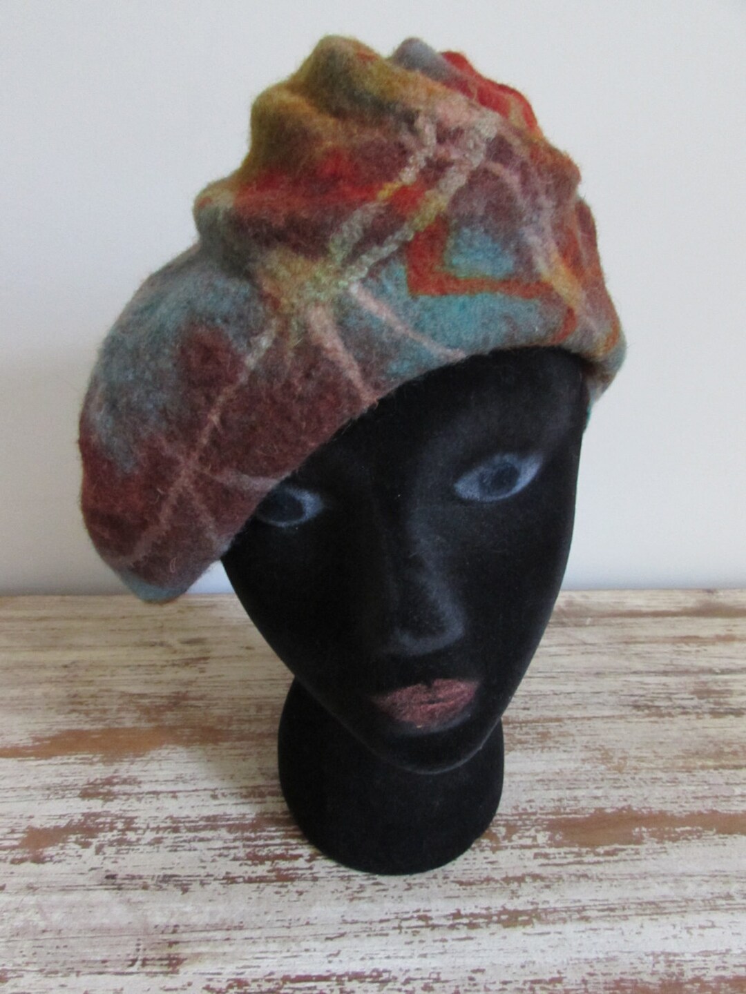 Artisan Handmade Felted Beret Hat Made in Kyrgyzstan - Etsy