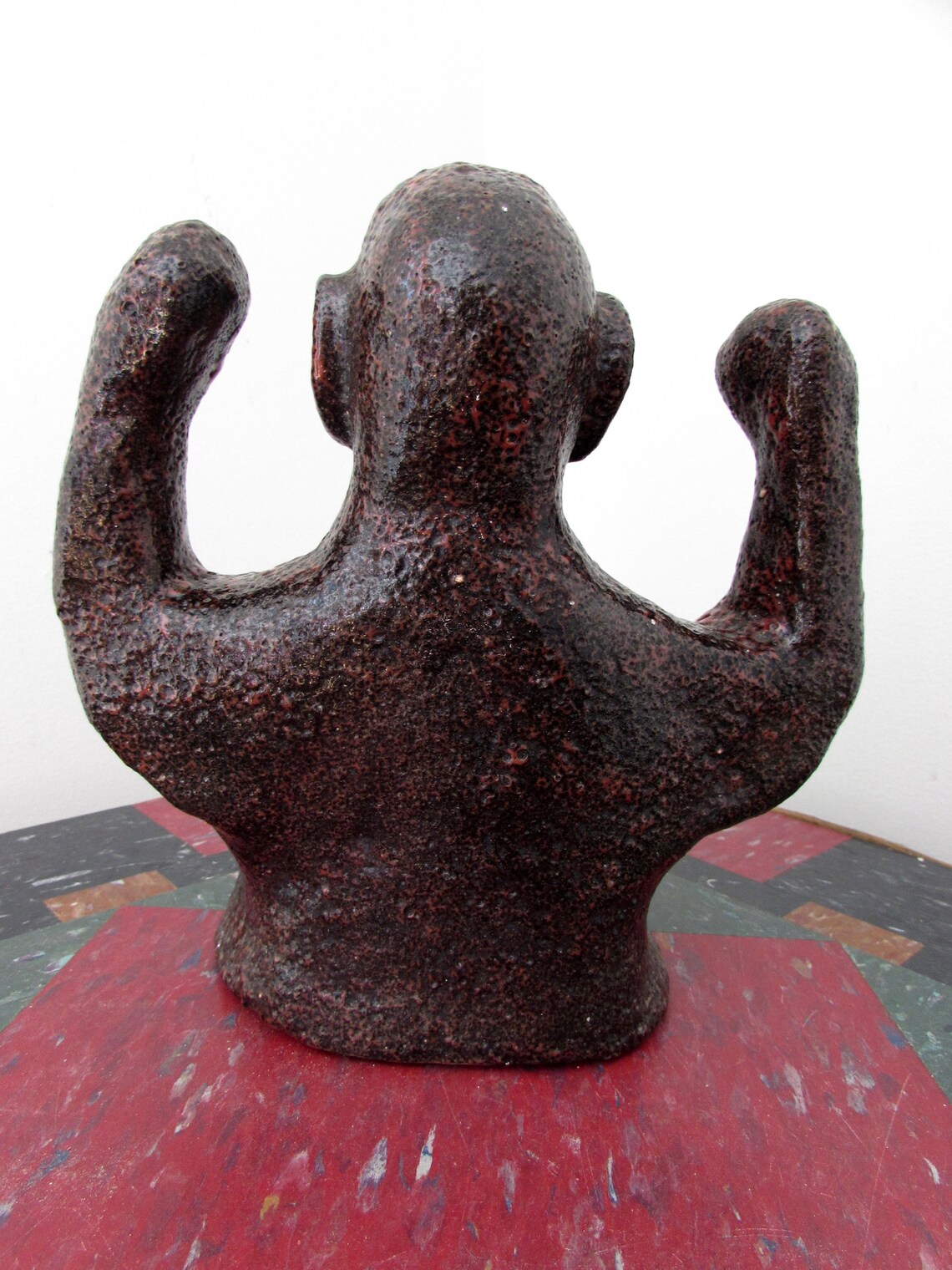 Outsider Art Gorilla Man Smoking A Cigar Man Cave King Kong - Etsy