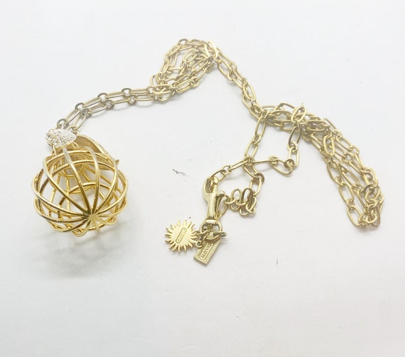 Coach Tony Duquette Pear Pave Crystal Necklace - Gem