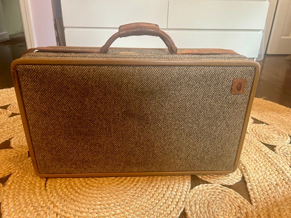 Hartmann Luggage, Tweed leather luggage, Set of 2, Pu… - Gem