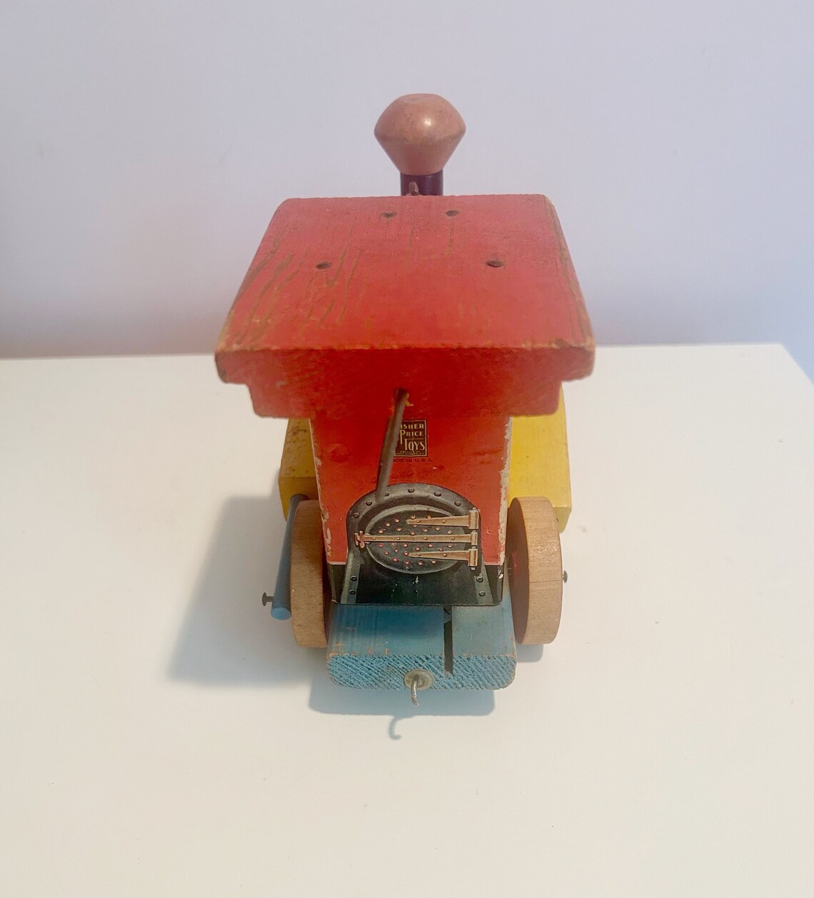 Vintage Fisher Price Looky Chug-chug Pull Toy Train 1958 #161 Eyes Roll ...