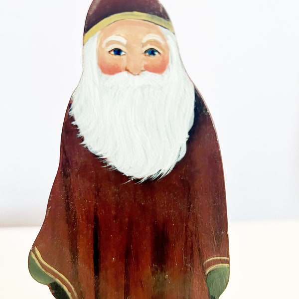 Folk Art Santa - Etsy