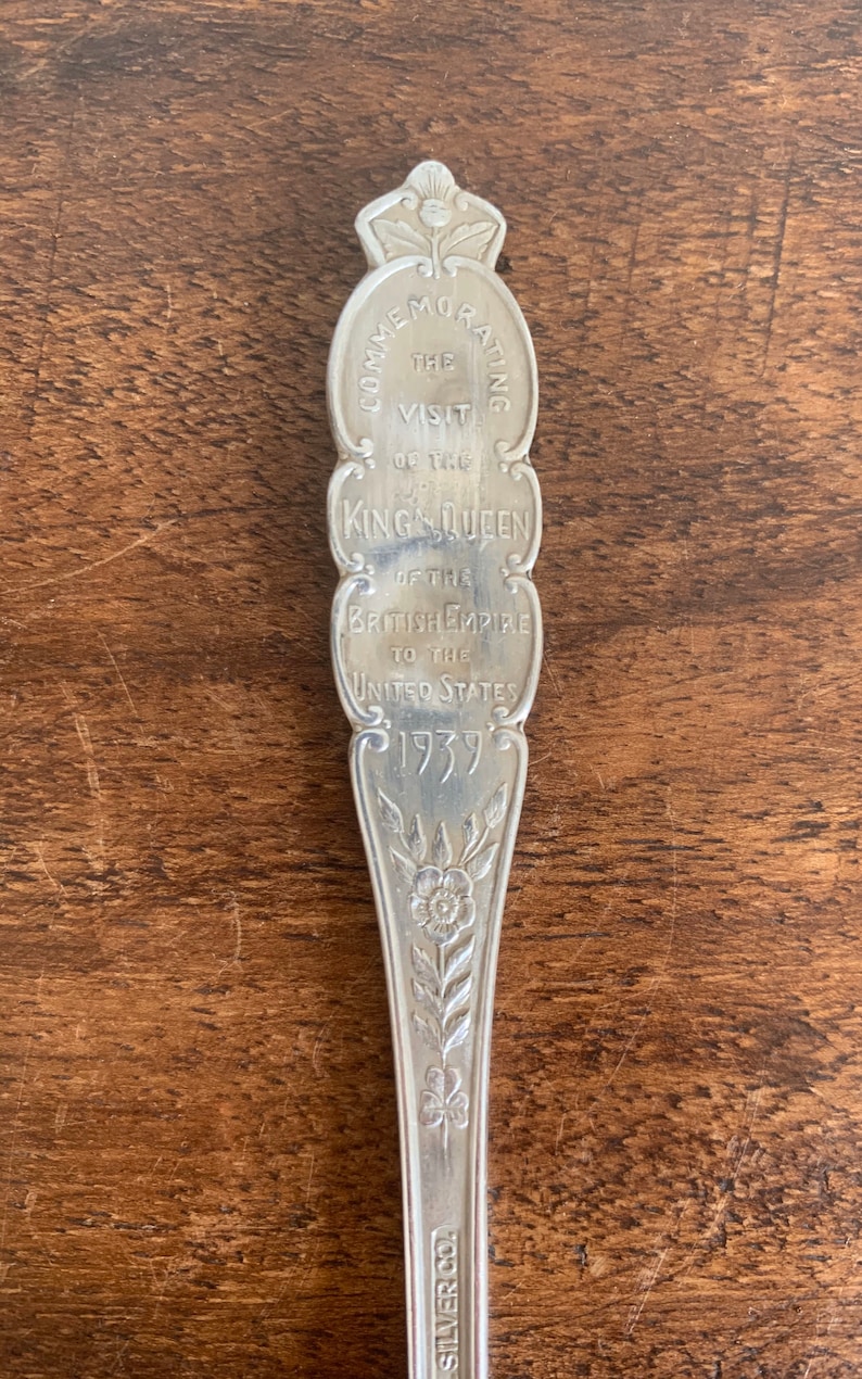 Vintage Silver Plate Spoon King George and Queen Elizabeth ...
