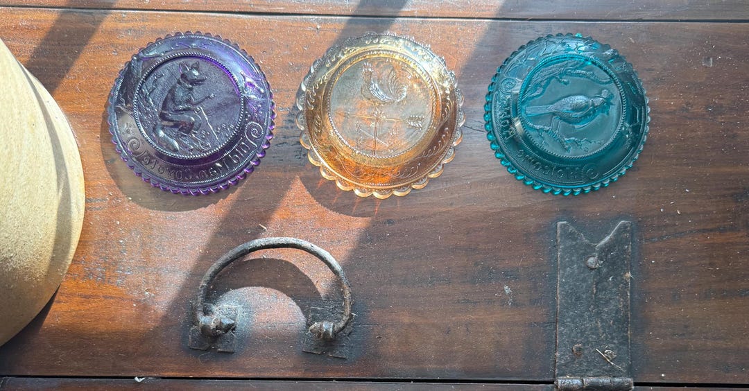 Pairpoint Glass Cup Plates or Suncatchers - Etsy