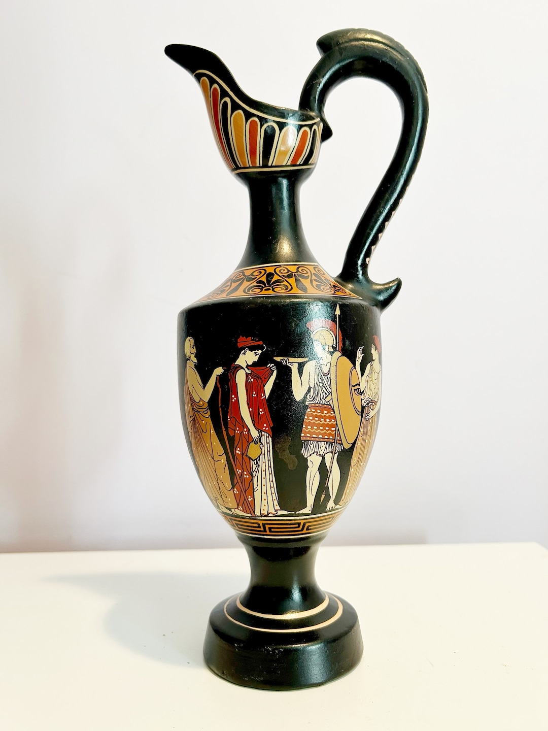 Greek Pottery Urn Hand Painted Grecian Vase Greek Amphora - Etsy