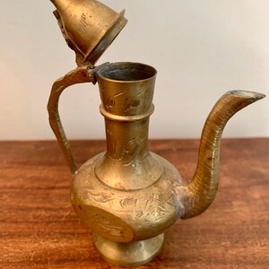 Vintage Mini Brass Turkish Coffee or Teapot Pot - Etsy