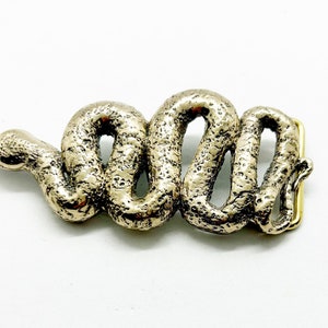 Vintage Rare Annie Davis Bronze Coiled Snake Belt Buckle - Etsy