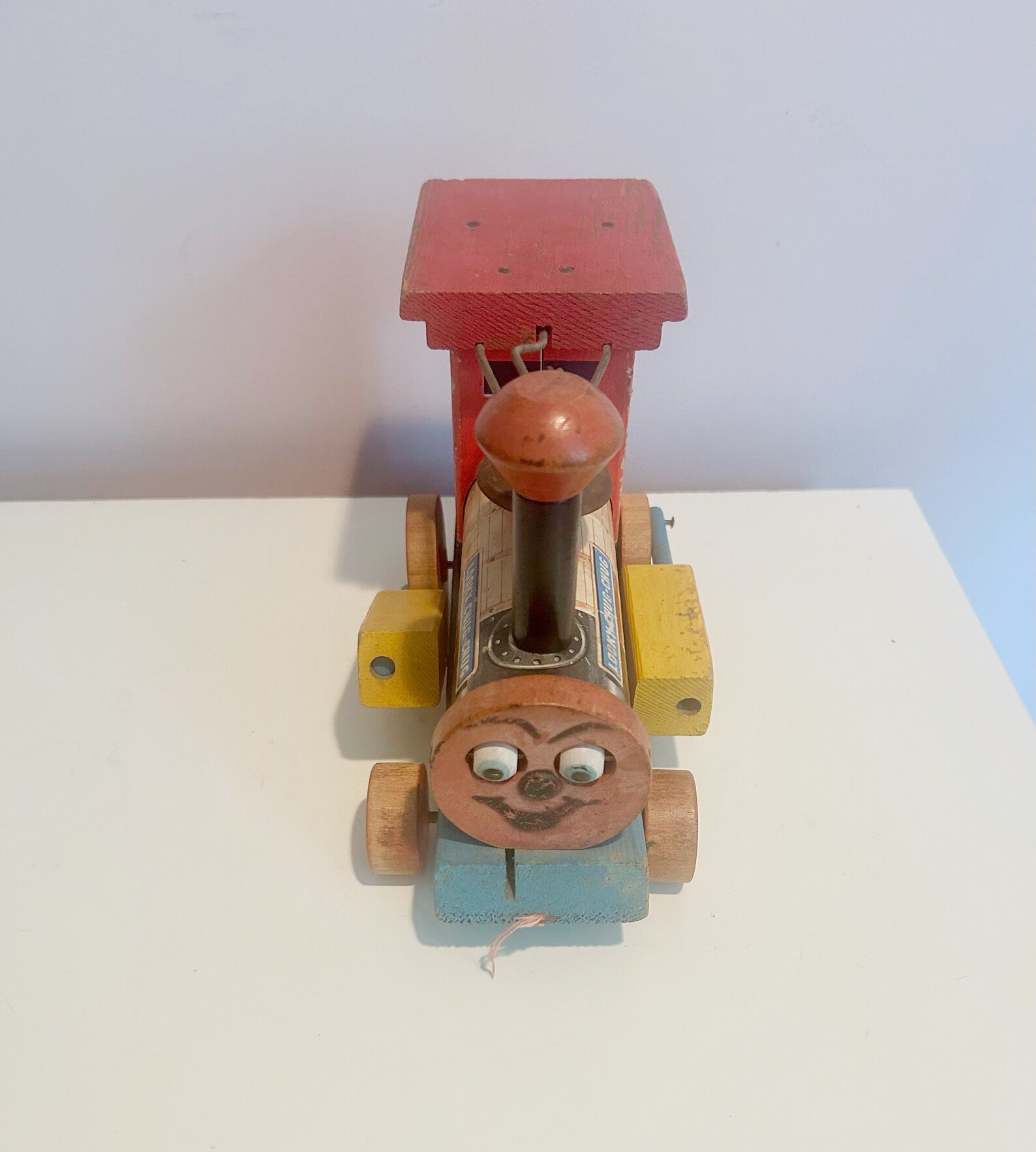Vintage Fisher Price Looky Chug-chug Pull Toy Train 1958 #161 Eyes Roll ...