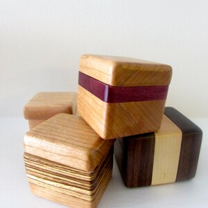 Hand Made Wood Ring Box Presentation Wood Box I Do Ring Box Keepsake ...