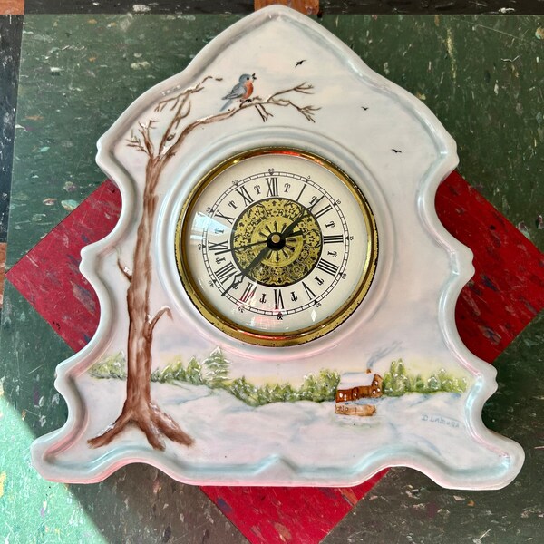Hand Painted Clock - Etsy