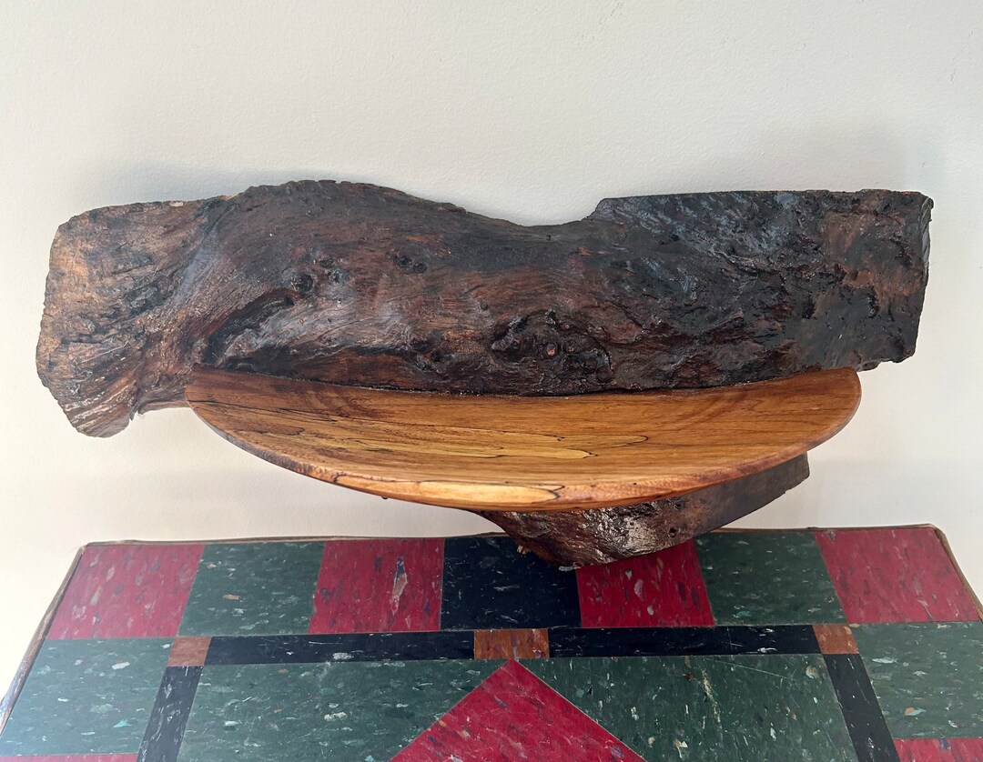 Rustic Log Shelf Display Live Wood Wall Shelf - Etsy