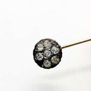 Antique Victorian Rose Gold Paste Rhinestone Stick Pins Hat Pins ...