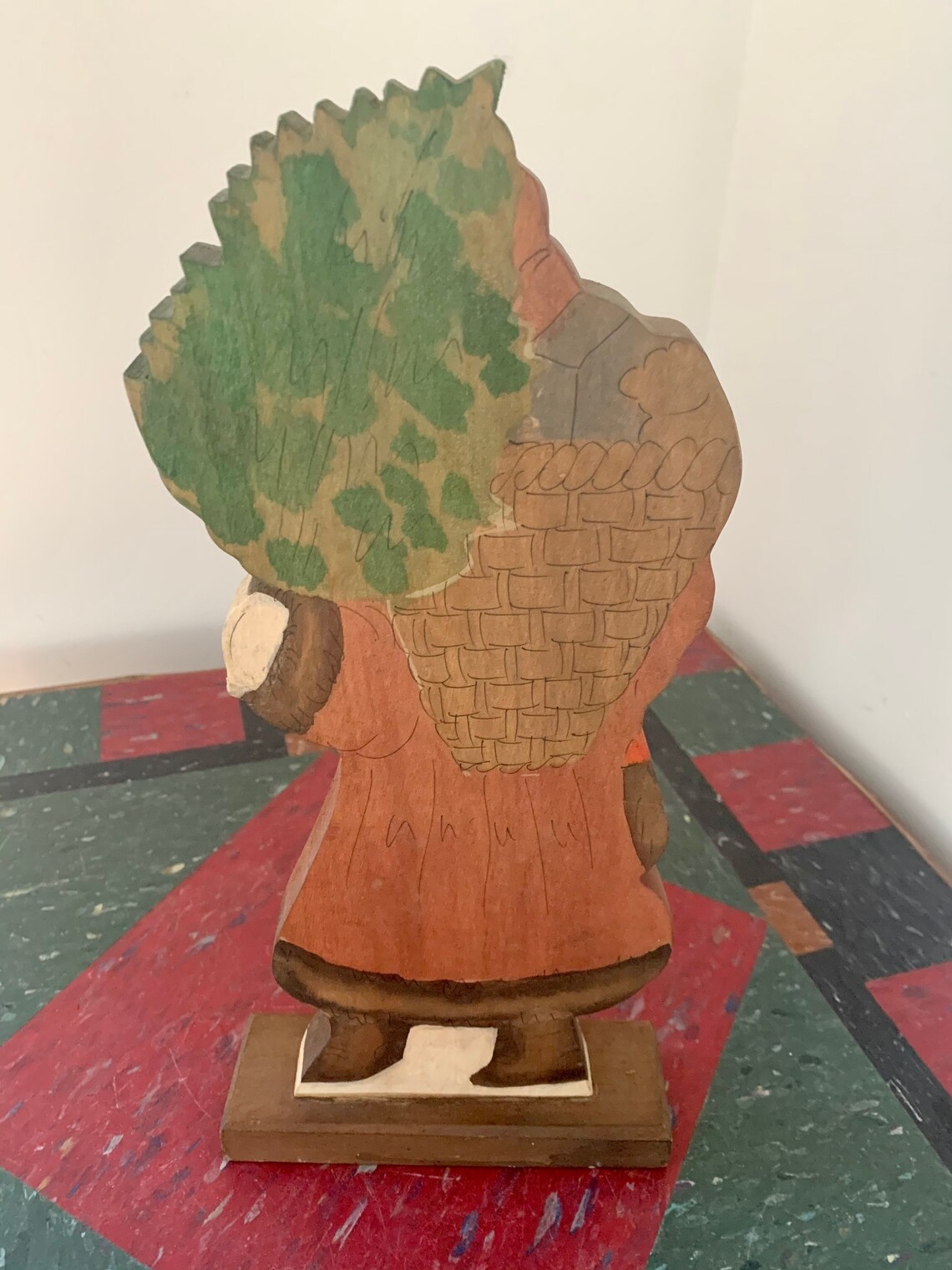 Folk Art Wood Santa Rustic Santa Claus Old Saint Nick Hand | Etsy