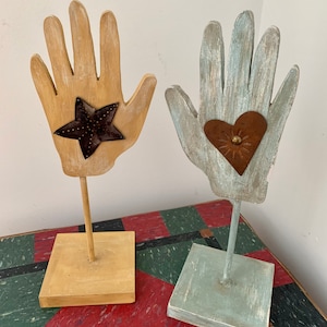 Wooden Hands Jewelry Holder Unique Display Craft Show Displays - Etsy