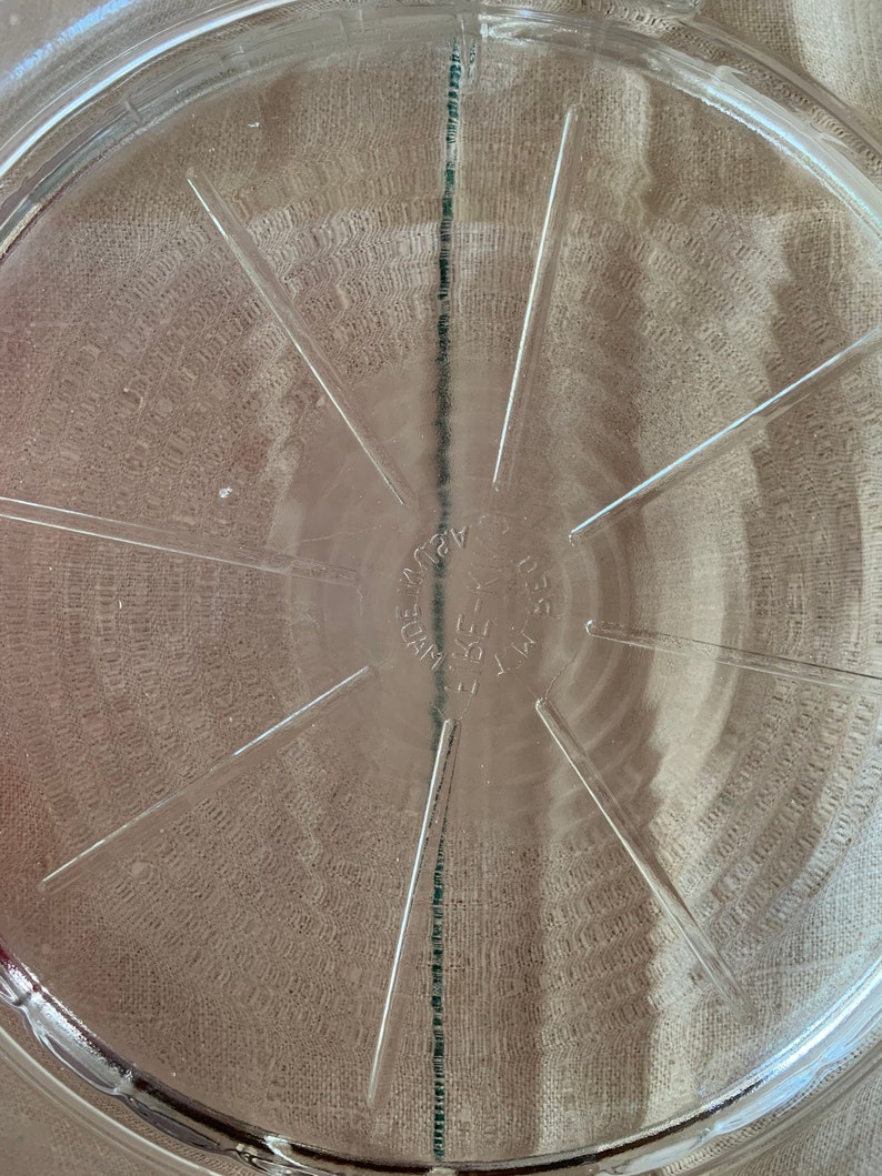 Vintage Fire-king Clear Glass Trivet Hot Plate With Handles - Etsy