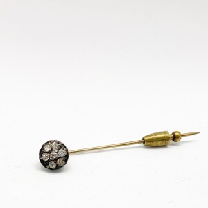 Antique Victorian Rose Gold Paste Rhinestone Stick Pins Hat Pins ...