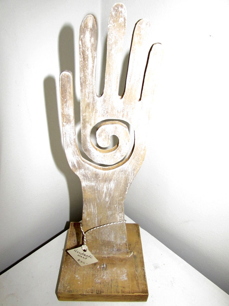 Wooden Hands Jewelry Holder Unique Display | Etsy