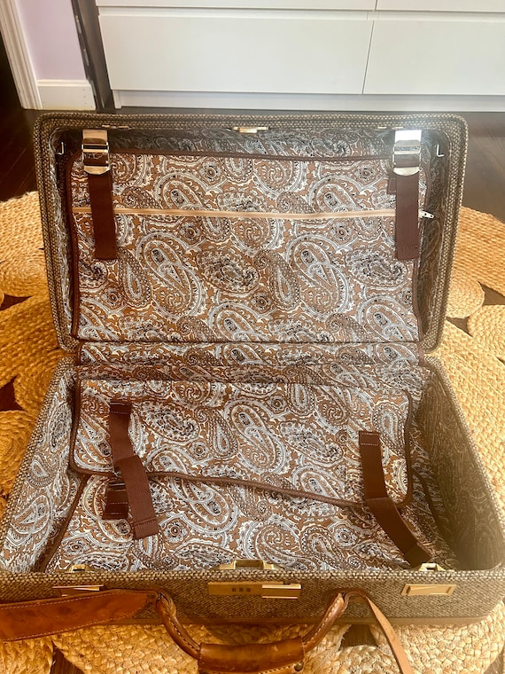 Hartmann Luggage, Tweed leather luggage, Set of 2, Pu… - Gem