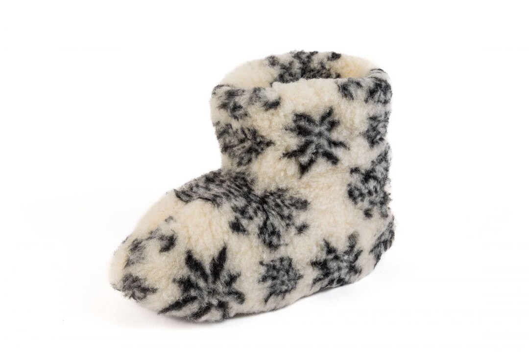 Wool Slippers “snowballs” – Fluffy Winter House Shoes, Cozy Warm ...