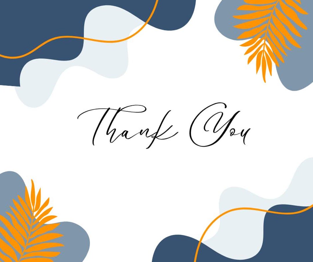 Personalized Thank You Card: Appreciation Note - Etsy