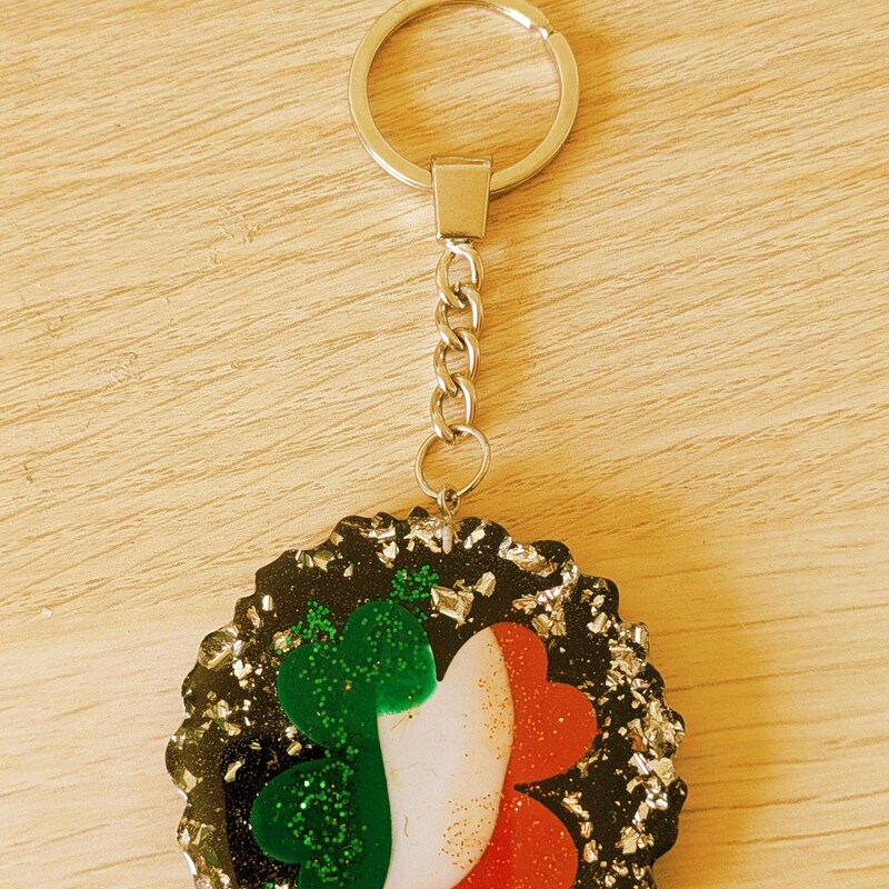Resin Ireland Keychain - Etsy