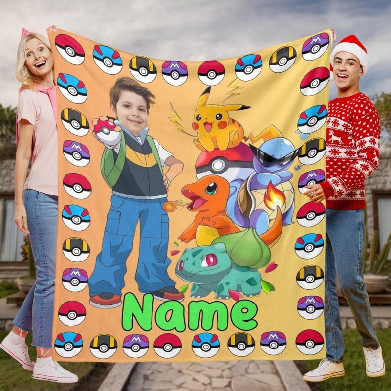 Pokémons Blanket - Etsy