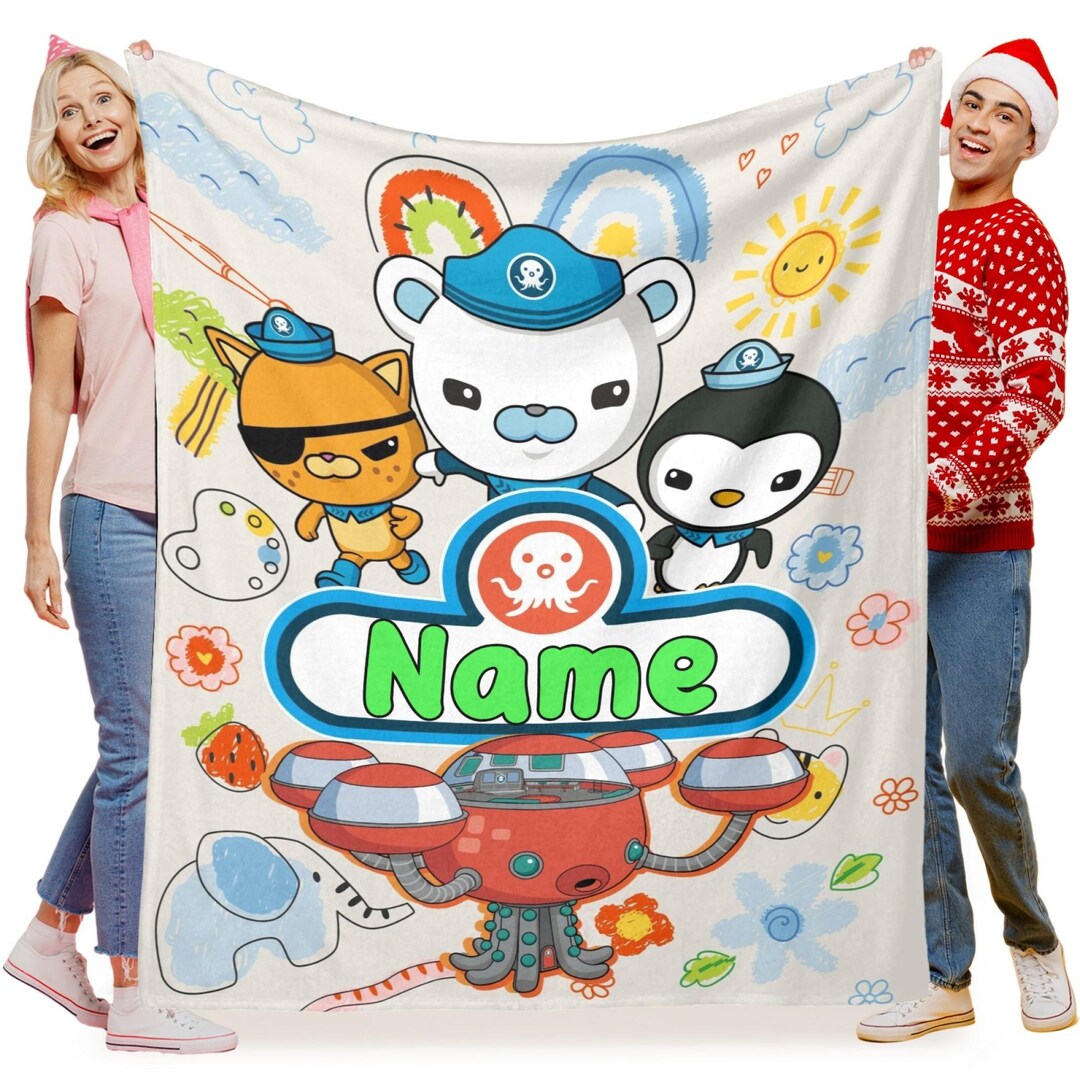 Custom Name Octonauts Explorer Blanket, Personalize Octonauts Kids ...