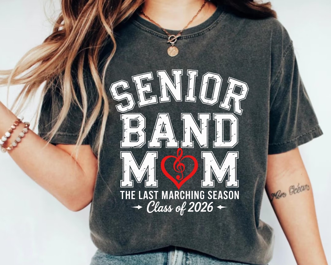 Senior Band Mom PNG | Class of 2026 Marching Band Mom Digital Design ...