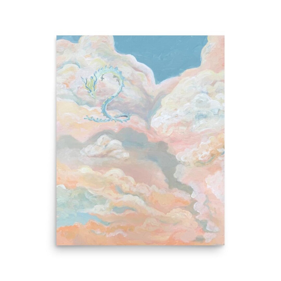 Light Dragon - Fine Art Print Inspired by Zelda TOTK - Etsy