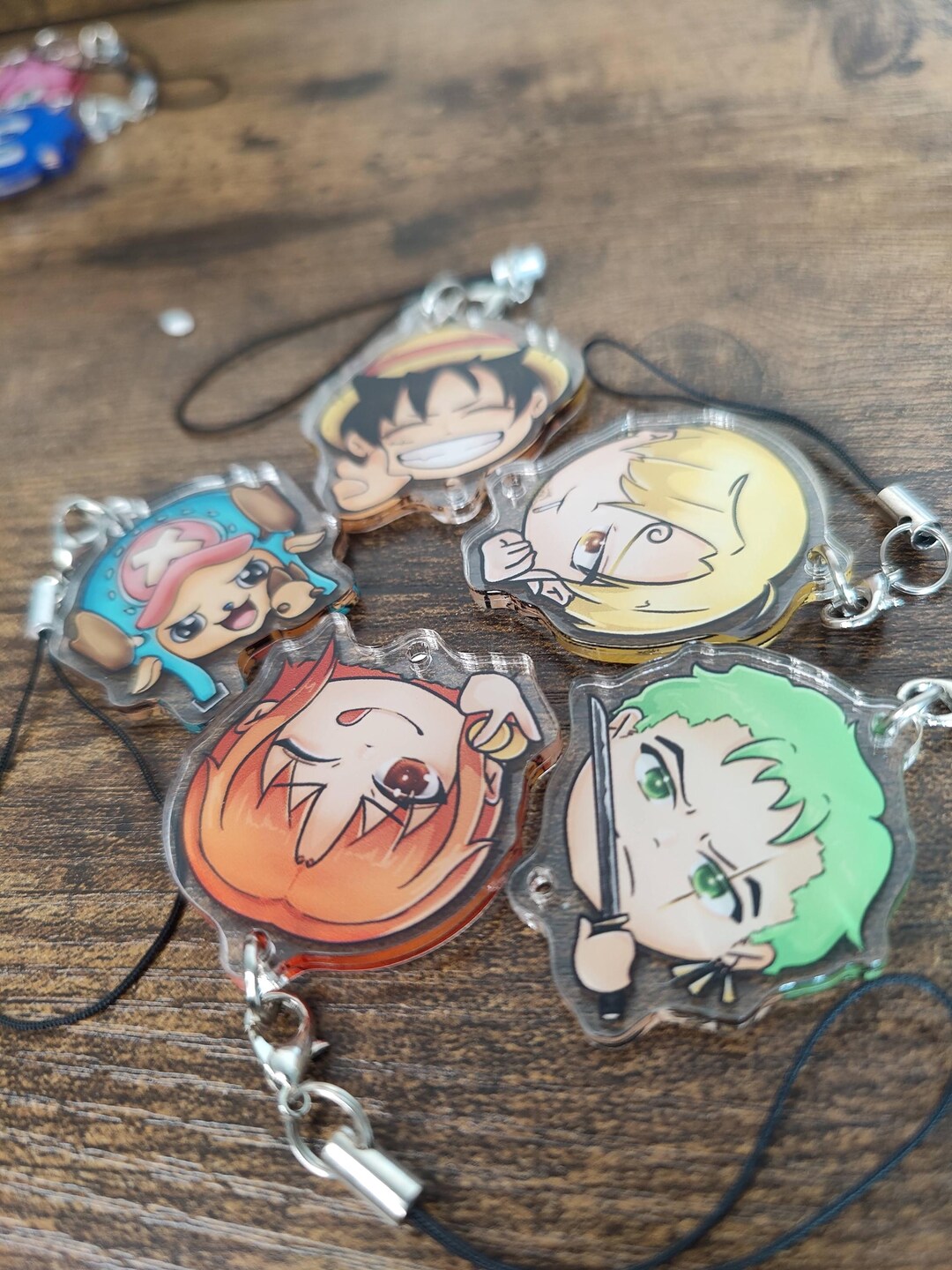 One Piece Phone Charm - Luffy, Zoro, Nami, Chopper, Sanji - Etsy