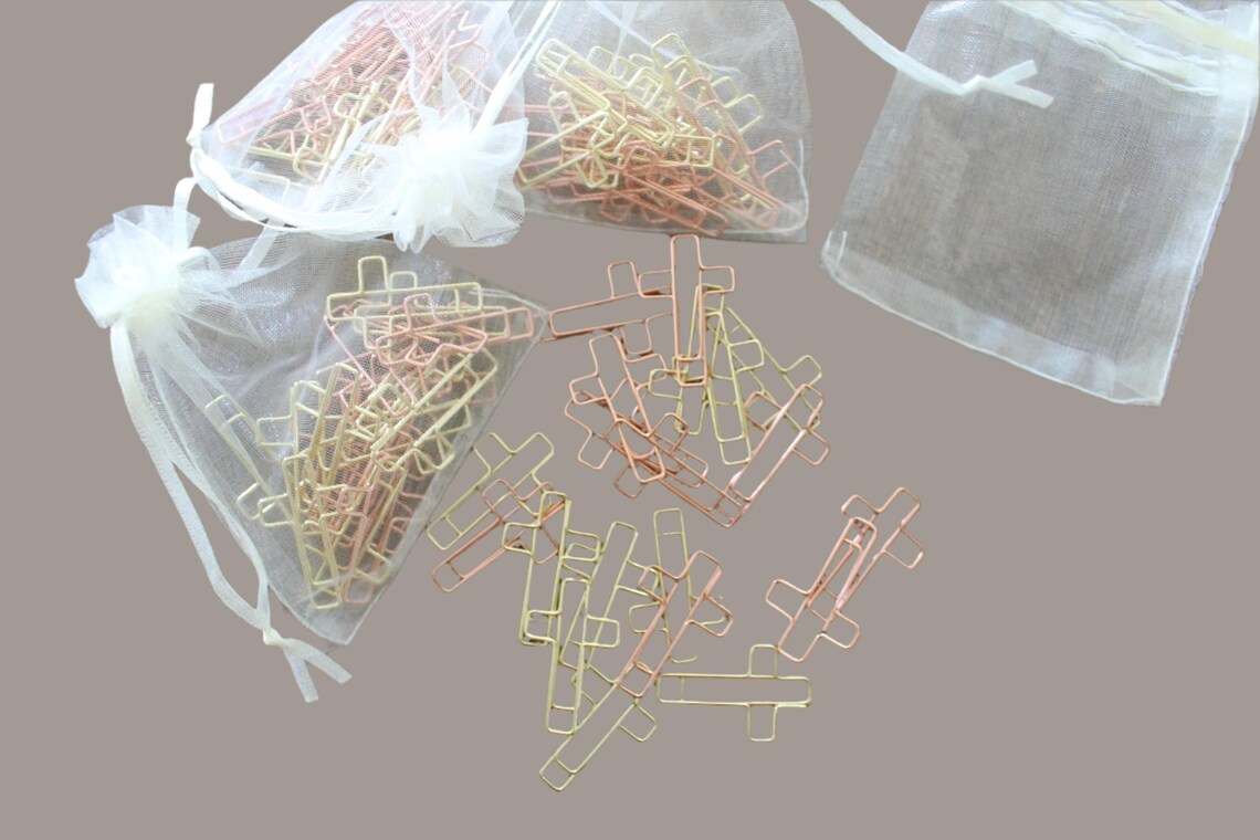 Cross Paperclips: Religious Bookmarks, Planner Clips - Etsy