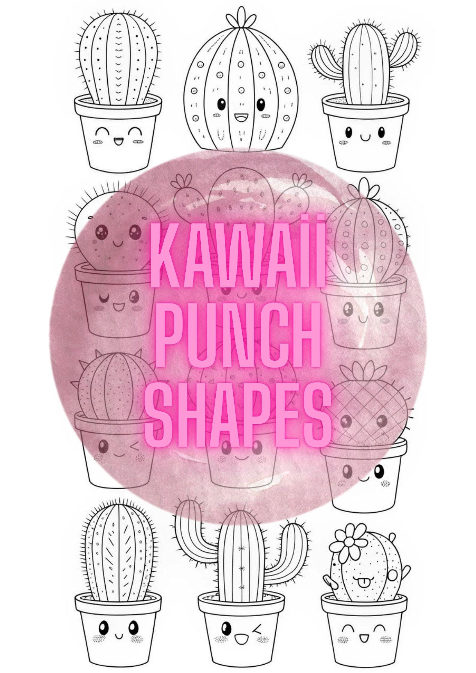Kawaii Punch Needle Pattern – Cute Pastel Embroidery Template – Digital ...