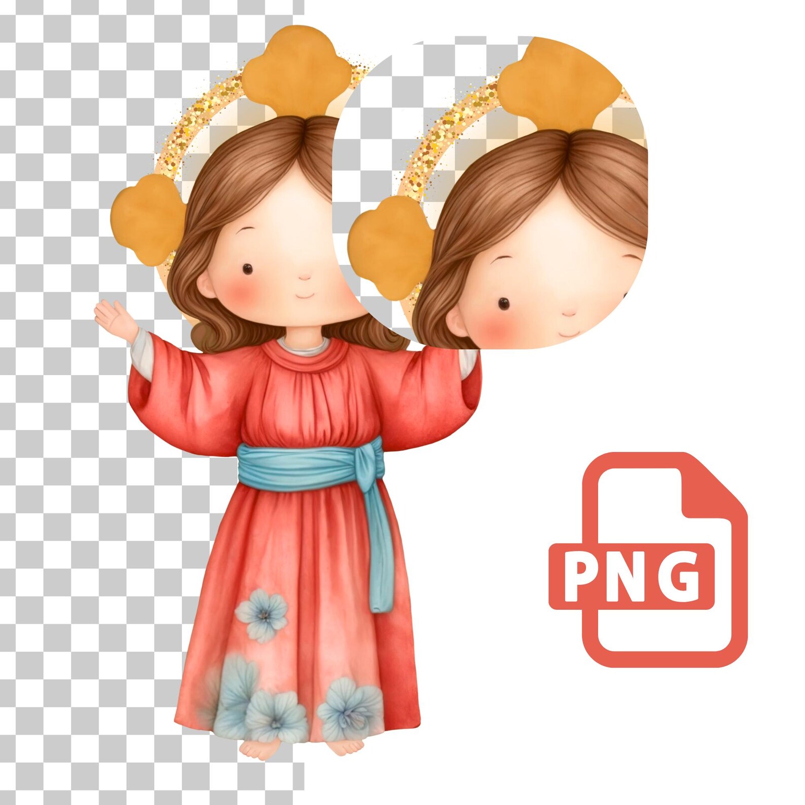 Divino Niño Jesús | Ilustración PNG | Santitos Clipart | Acuarela ...