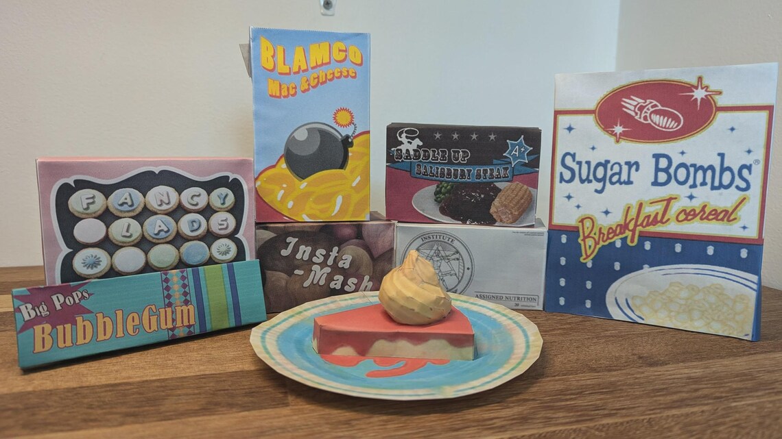 Wasteland Preserved (clean/undamaged) Pre War Food Papercraft Prints ...