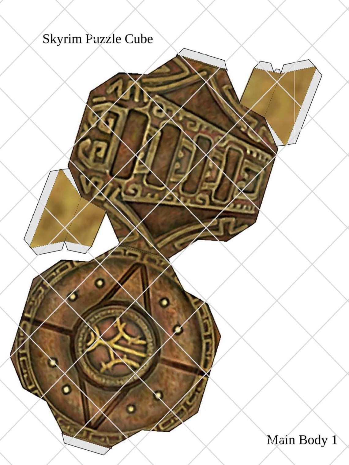 Dwemer Puzzle Cube Papercraft File - Etsy