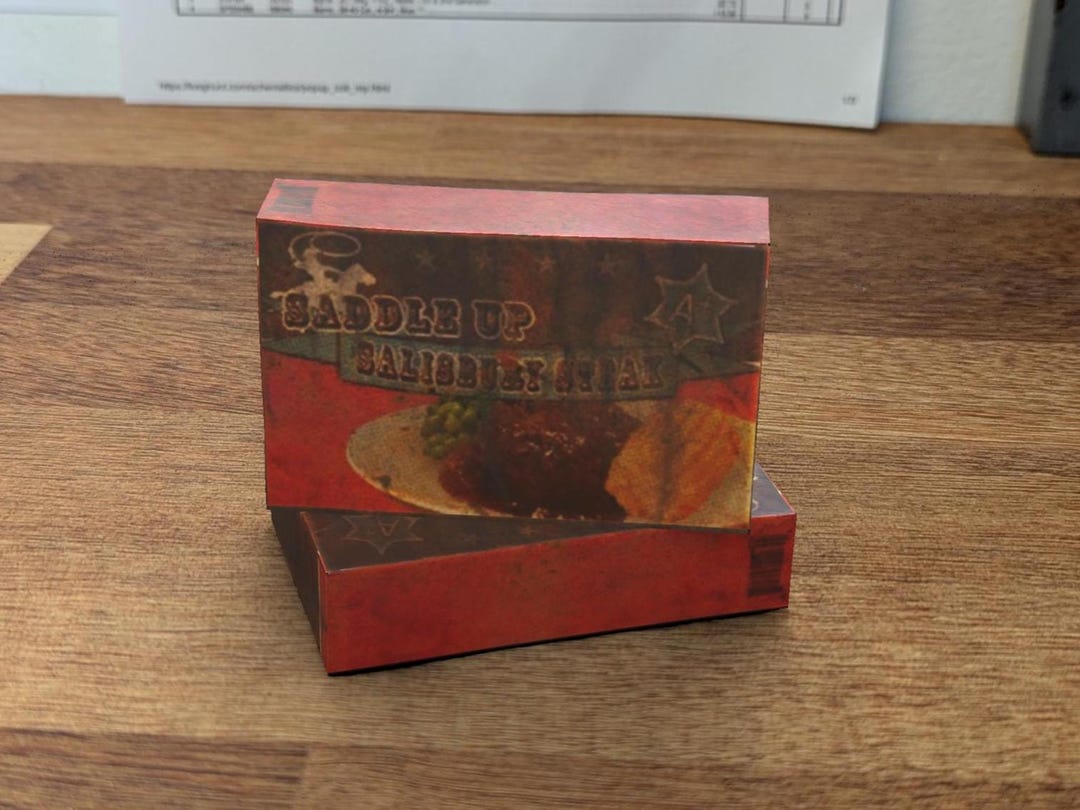Wasteland Pre War Steak Papercraft File - Etsy UK