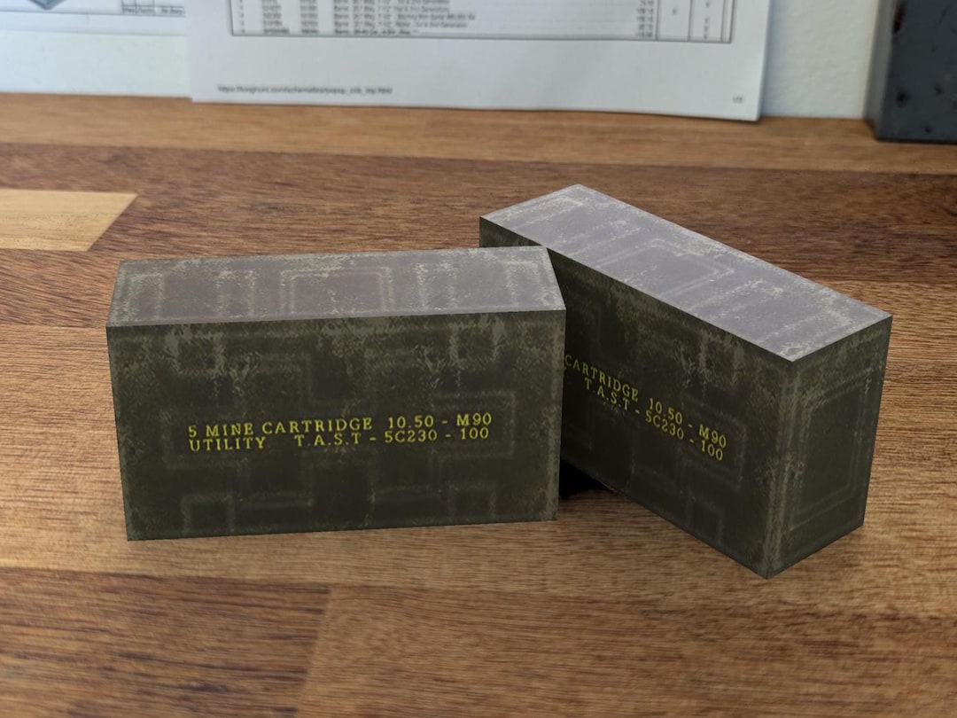 RE4 Mine Ammo Box Papercraft File - Etsy