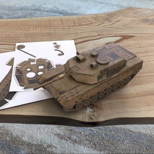 M1 Abrams 1/20th Scale Model Papercraft Printable File - Etsy