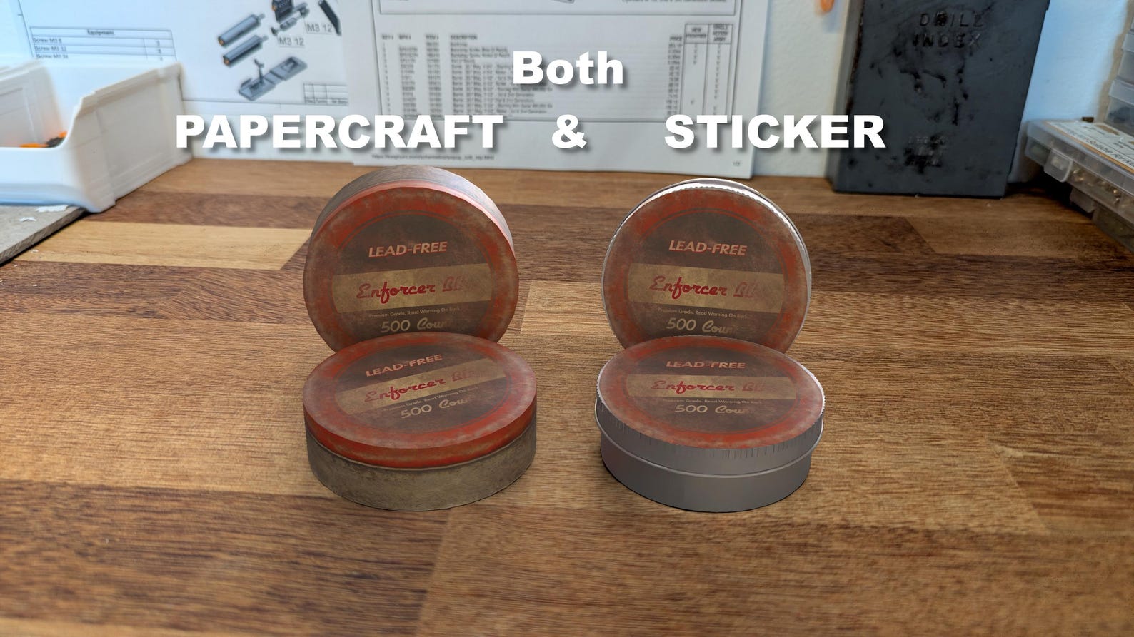 FO3 Ammo Papercraft & Sticker Bundle Printable PDF File - Etsy