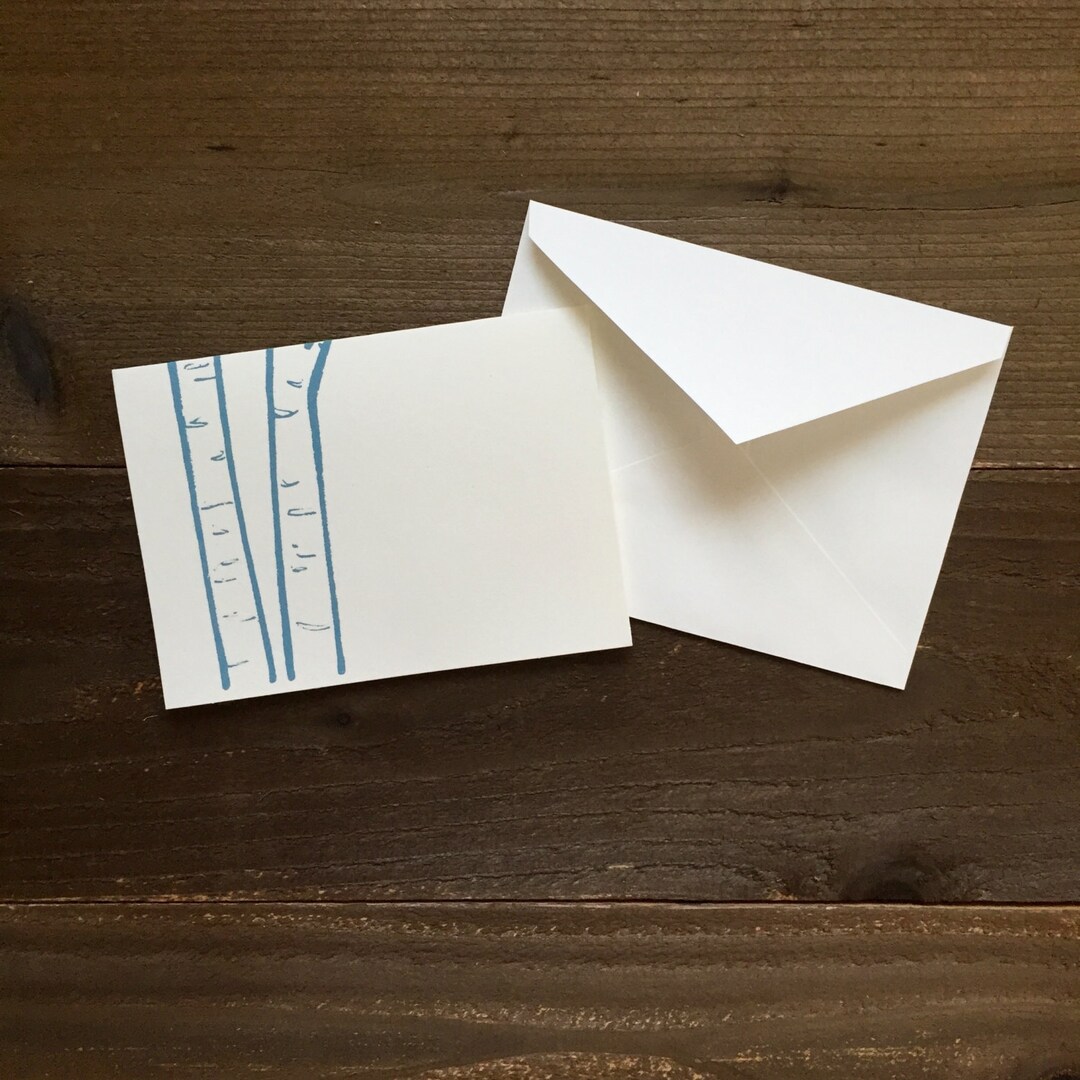 Birch Tree Trunk Greeting Card - Etsy